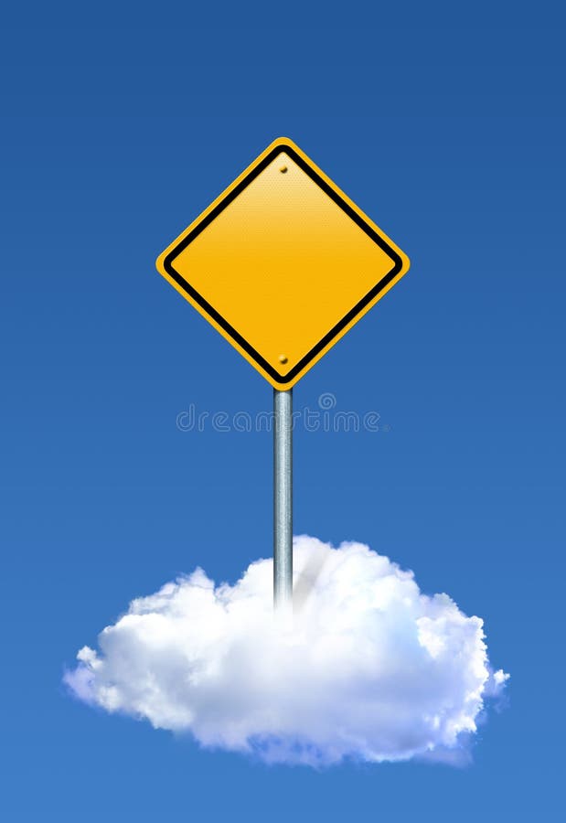 Blank yellow road sign stock photo. Illustration of driving - 41998800