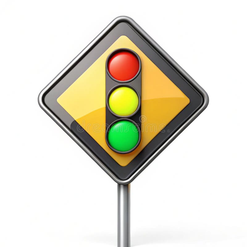 Traffic Sign 3D Illustration Stock Illustration - Illustration of ...