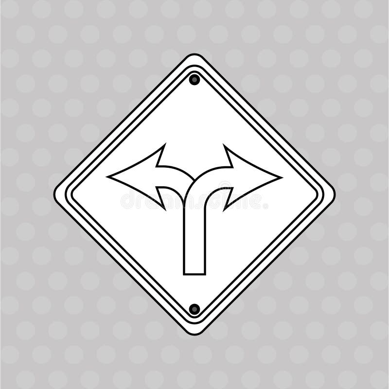 Traffic sign design stock illustration. Illustration of direction ...