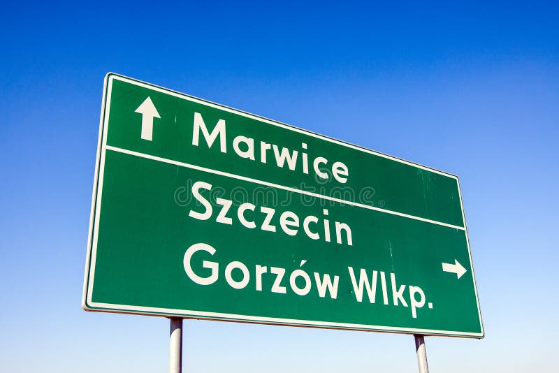 Traffic Sign, Driving Direction Stock Photo - Image of caution ...