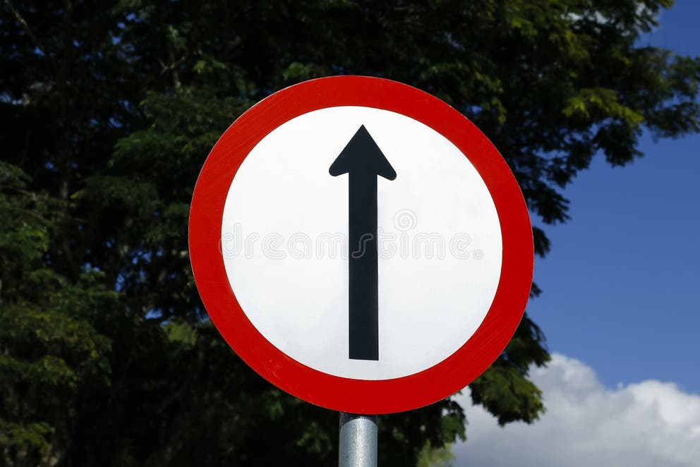 Traffic sign go straight stock photo. Image of connection - 374190464