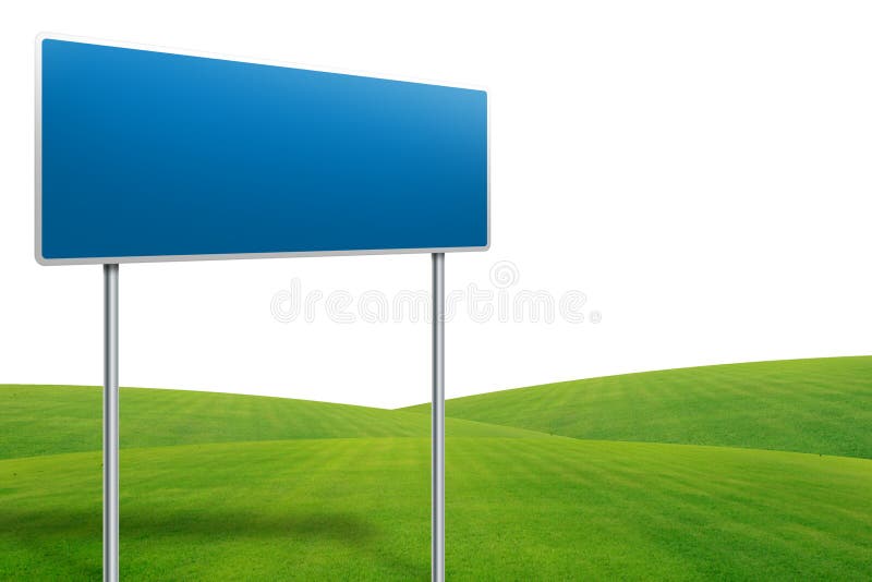 Traffic Sign on Green Grass Stock Illustration - Illustration of border ...