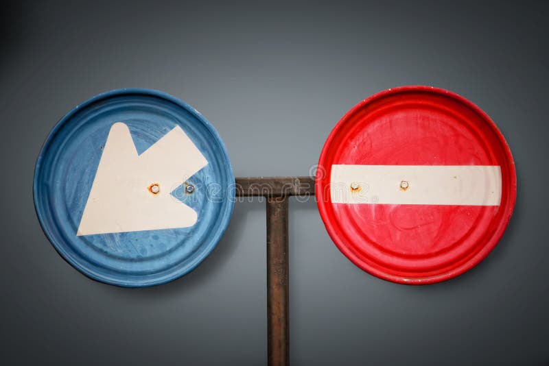 Traffic sign on grey stock image. Image of arrow, enter - 62913305