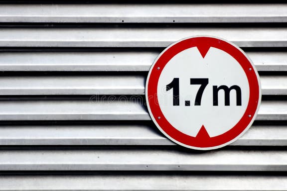 Traffic sign for height stock photo. Image of direction - 77507104