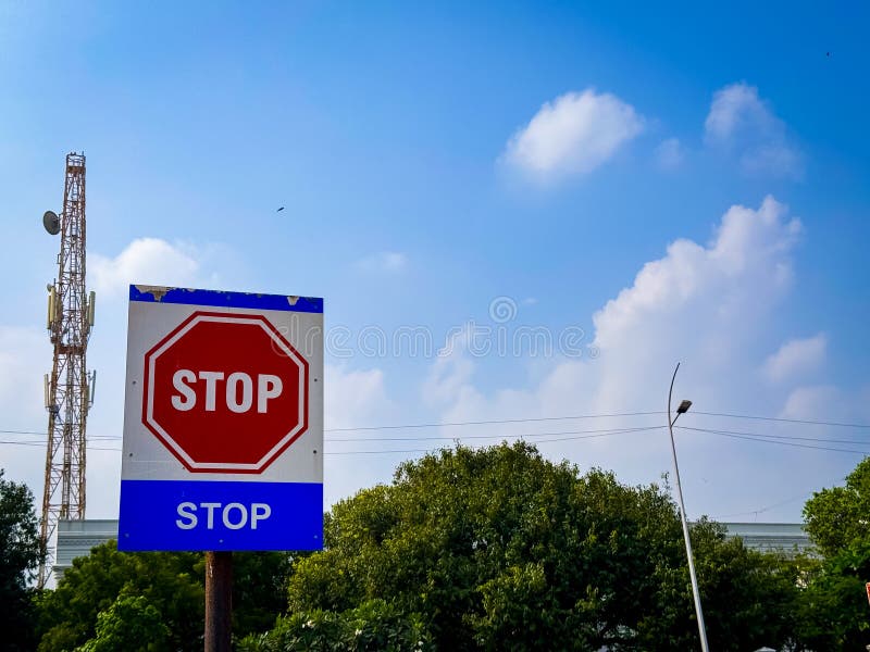Traffic Sign Indicating Drivers Must Come To a Complete Stop in the ...