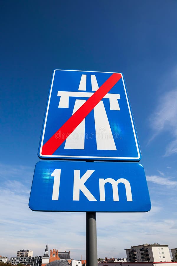 Road Sign End Highway Autobahn Stock Photos - Free & Royalty-Free Stock ...