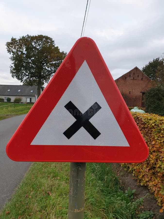 Traffic Sign Indicating the Priority from the Right Side Law for a ...