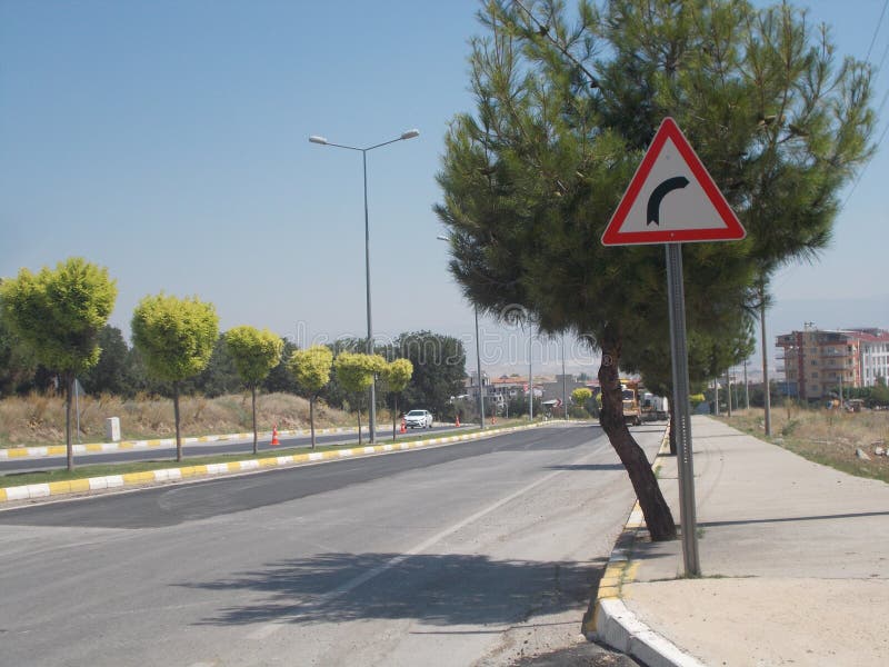 Traffic Sign Indication stock photo. Image of view, right - 95910654