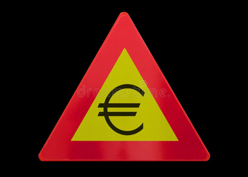 Traffic Sign Isolated - Euro Sign Stock Photo - Image of road ...