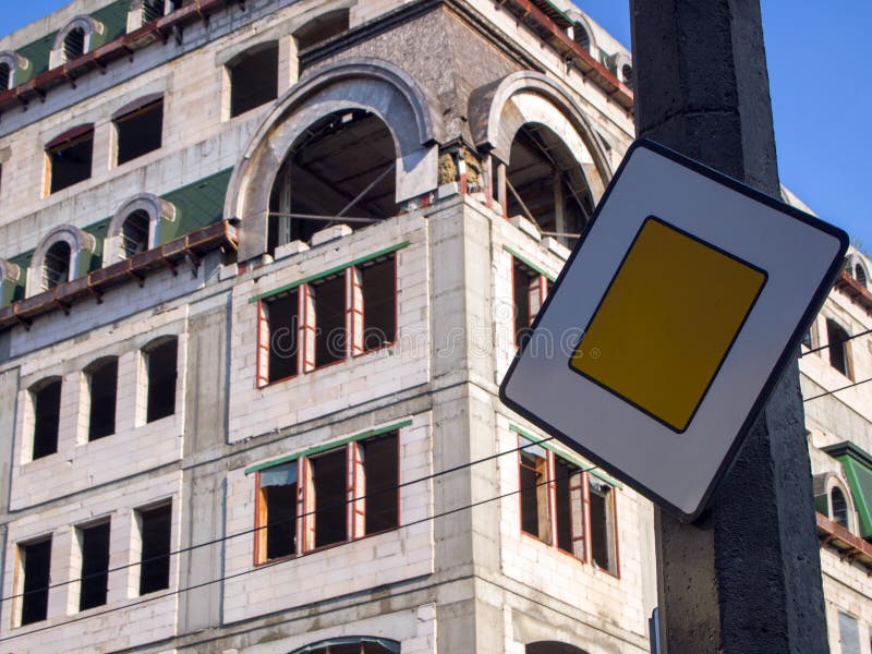 Traffic Sign "Main Road" Stock Image - Image of arch, exterior: 207541971