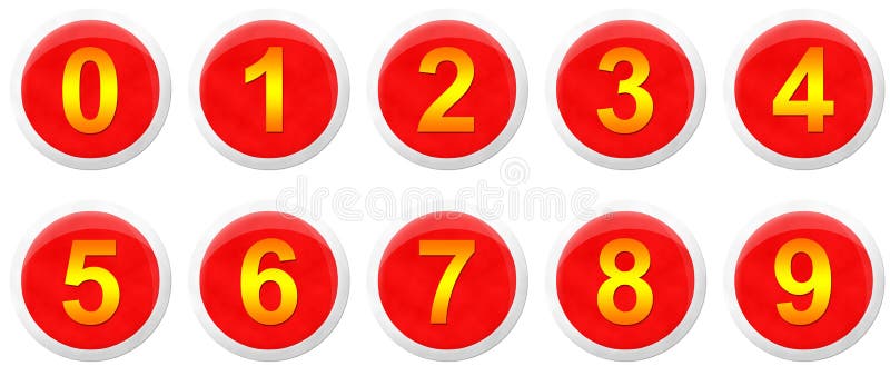 Traffic Sign Numbers Set stock illustration. Illustration of isolated ...