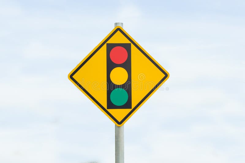 Traffic Sign Post in Isolate Stock Image - Image of signs, warning ...