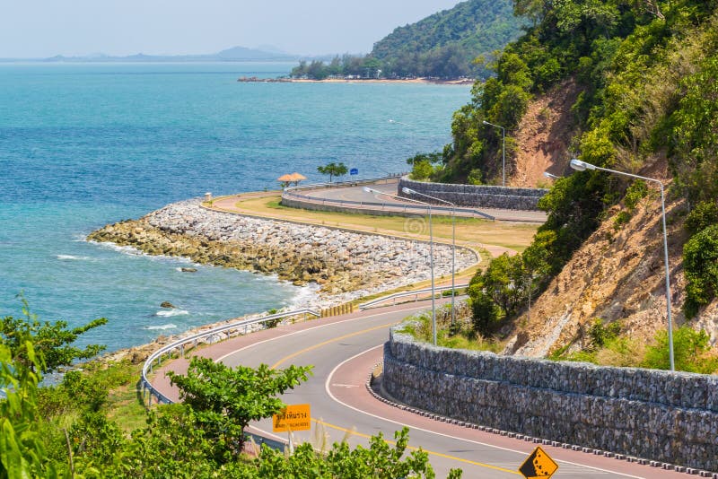Traffic sign post on road stock photo. Image of downhill - 54390474