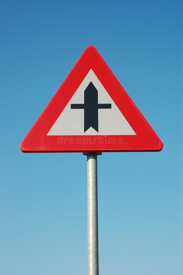 Traffic sign; priority stock photo. Image of path, alert - 13569126