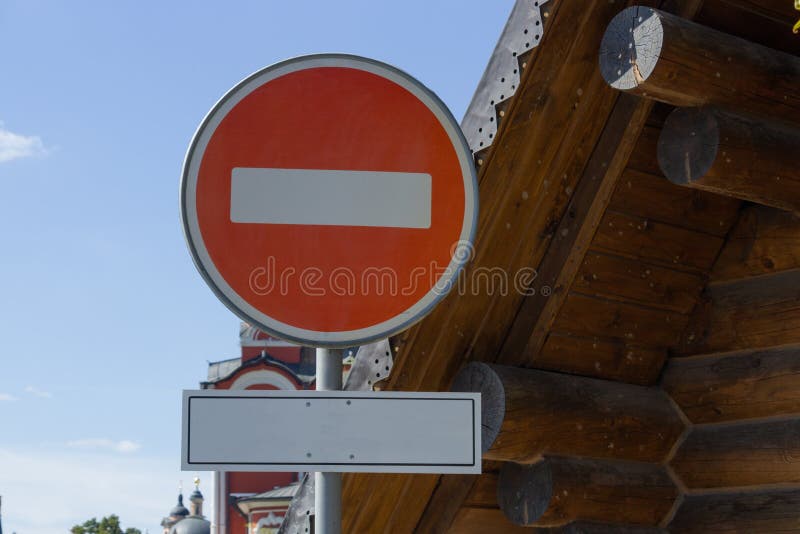 Traffic Sign Traffic is Prohibited. Stock Image - Image of environment ...
