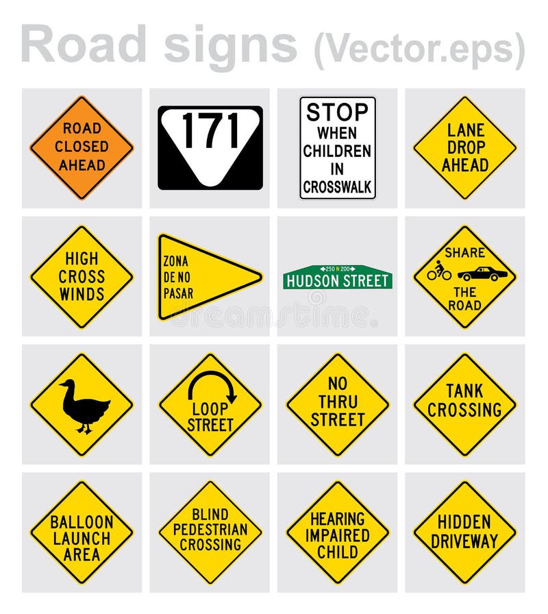 Traffic Sign USA. Vector Graphic Design. Stock Vector - Illustration of ...
