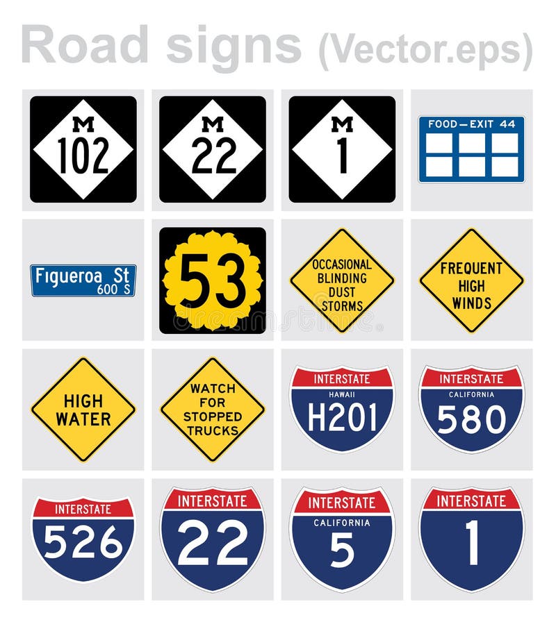 Traffic Sign USA. Vector Graphic Design. Stock Vector - Illustration of ...