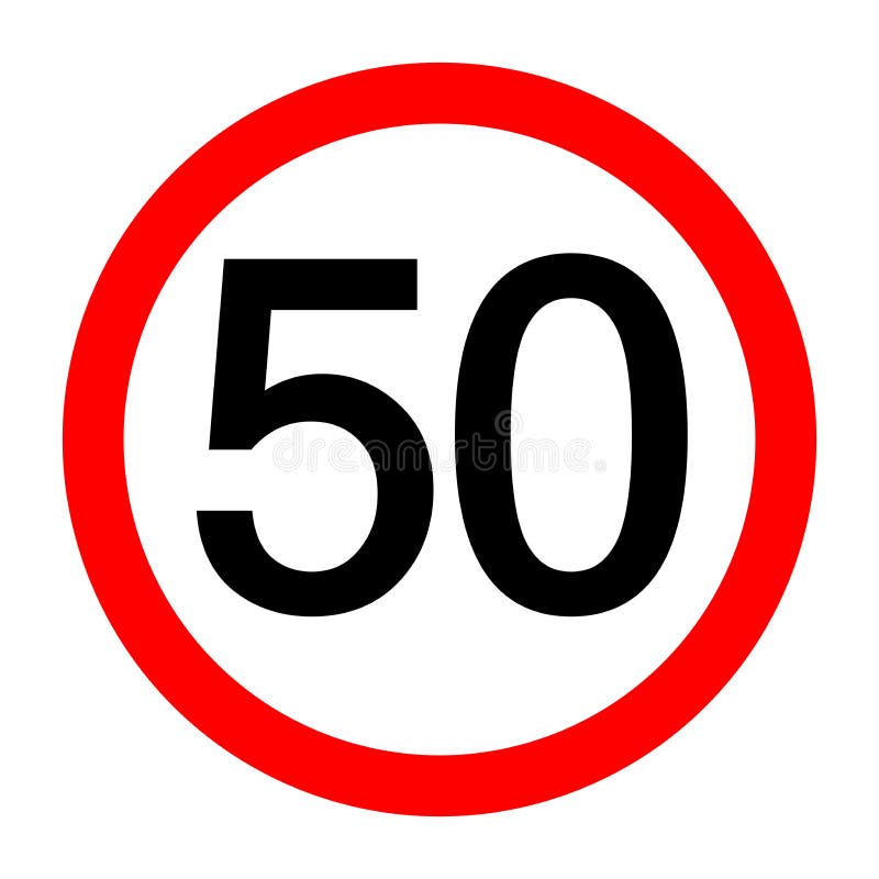 Speed Limit 50 Stock Illustrations – 182 Speed Limit 50 Stock ...