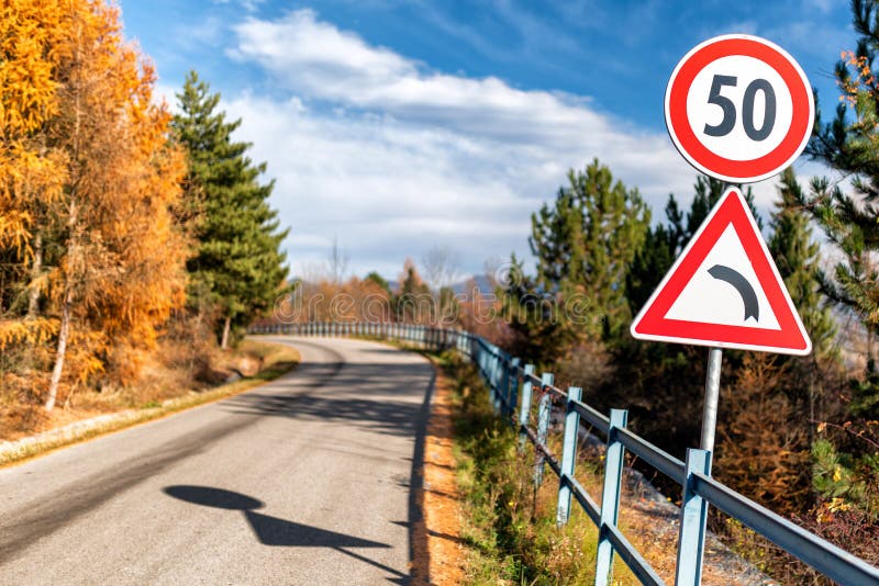 553 Sharp Road Curve Sign Stock Photos - Free & Royalty-Free Stock ...