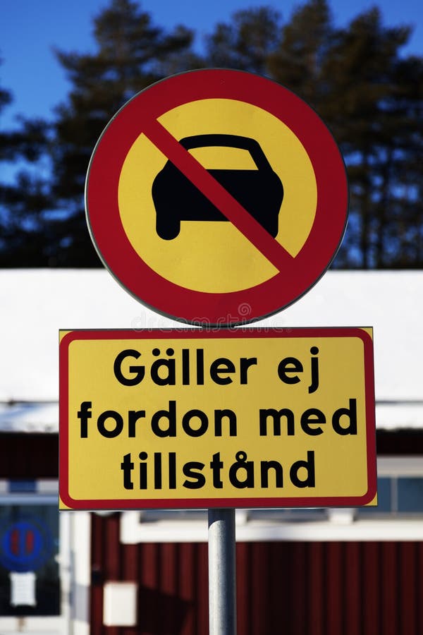 Traffic Sign with the Text Does Not Apply To Vehicles with a Permit ...