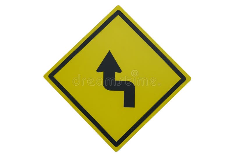 Bend Road Signals Signs Stock Photos - Free & Royalty-Free Stock Photos ...