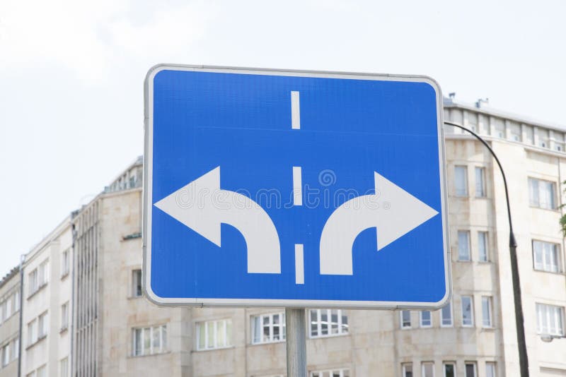 Traffic Sign in Urban Setting Stock Photo - Image of split, concept ...