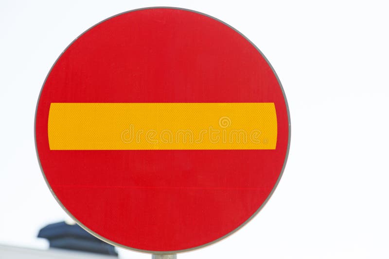 Traffic Sign Which Means Prohibited Entry Stock Image - Image of limits ...