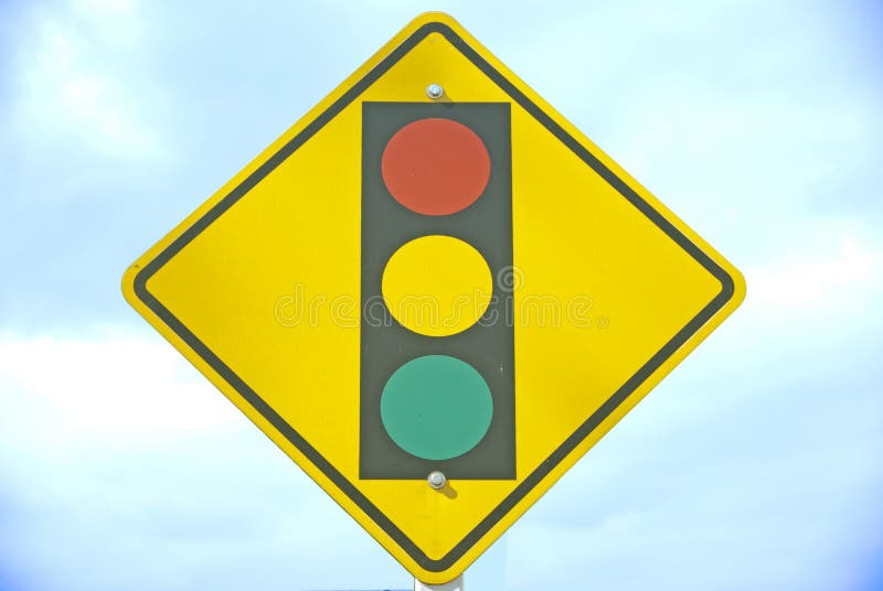 Red Signal Ahead Traffic Sign Stock Photo - Image of directive, stop ... Red Signal Ahead Traffic Sign Stock Photo - Image of directive, stop ...