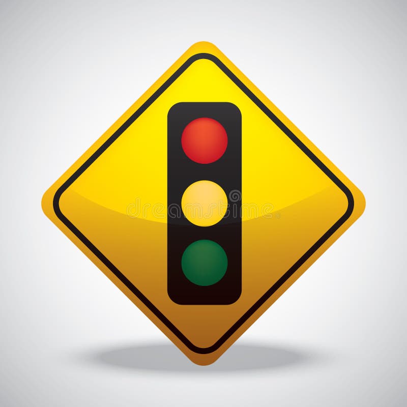 Traffic Signal Ahead. Vector Illustration Decorative Design Stock ... Traffic Signal Ahead. Vector Illustration Decorative Design Stock ...