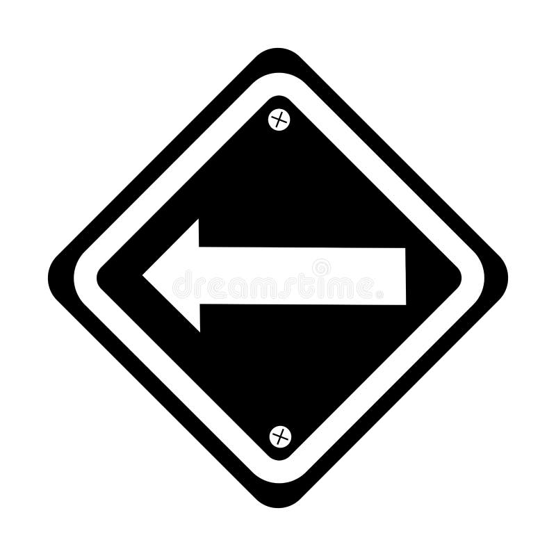 Turn Left Arrow Traffic Signal Icon Stock Vector - Illustration of ...