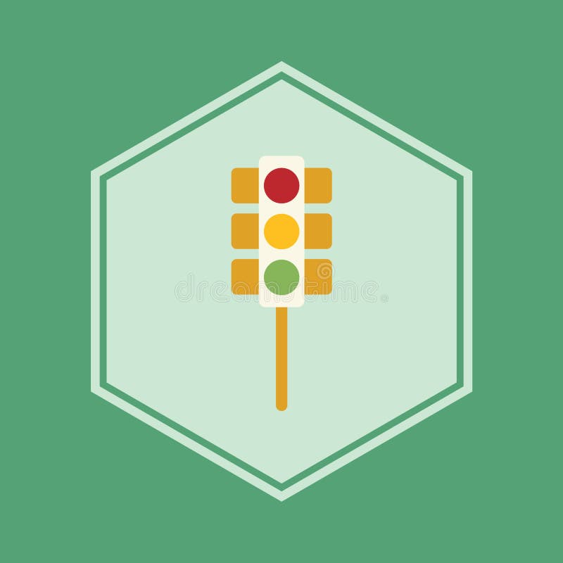Traffic Signal. Vector Illustration Decorative Design Stock Vector ...