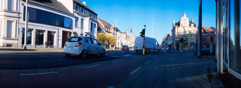 Traffic on a Signalized Junction Stock Photo - Image of direction ...