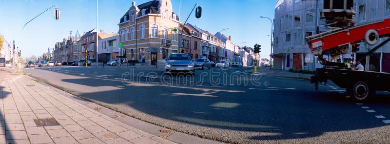 Traffic on a Signalized Junction Editorial Stock Photo - Image of light ...