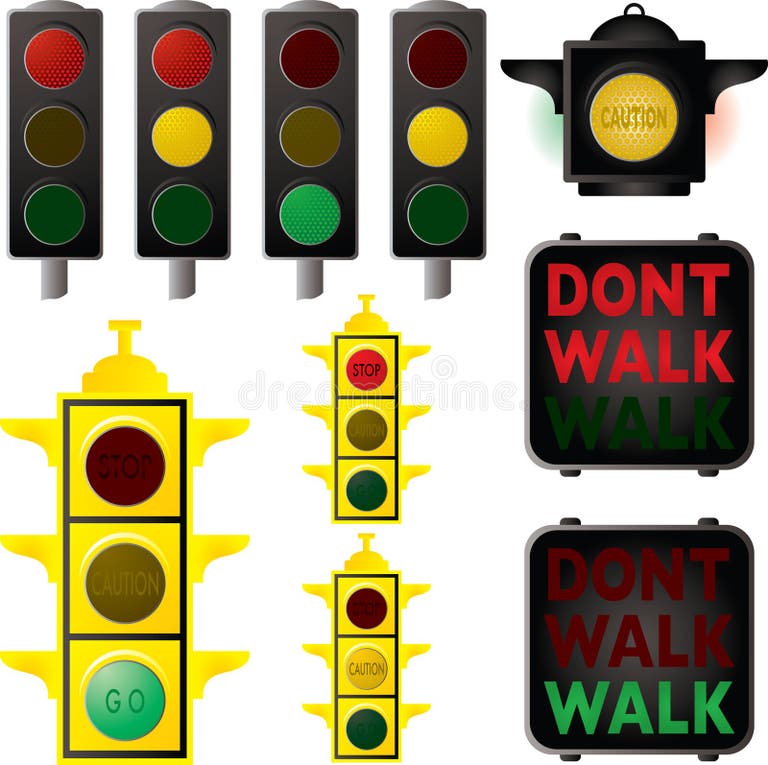 Different Traffic Signals Stock Illustrations – 149 Different Traffic ...