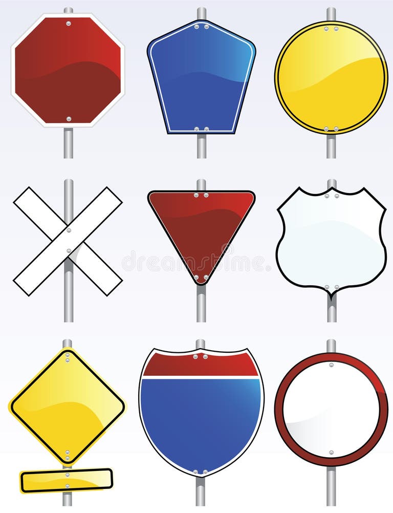 Various Traffic Signs Stock Illustrations – 1,964 Various Traffic Signs ...