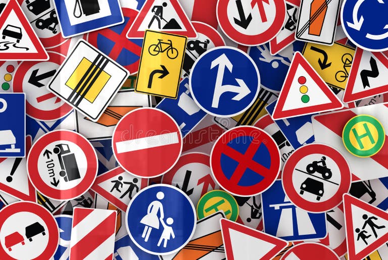 Mandatory Traffic Signs Stock Illustrations – 1,164 Mandatory Traffic ...