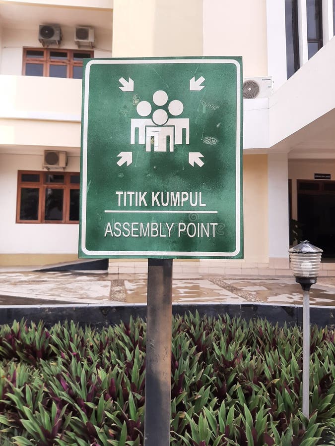 Traffic Signs, Assembly Point Signs Stock Image - Image of signage ...