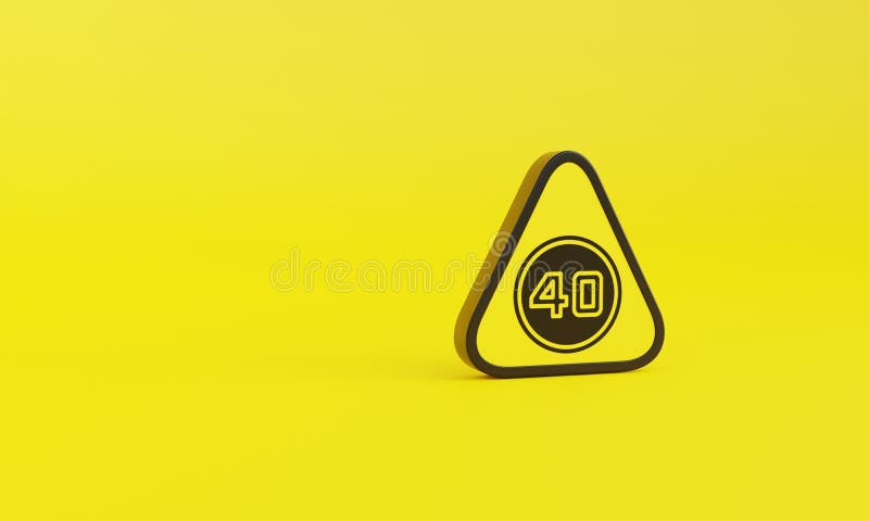 Traffic Signs. Dangerous Signs. 3d Signs Vertical. White and Yellow ...