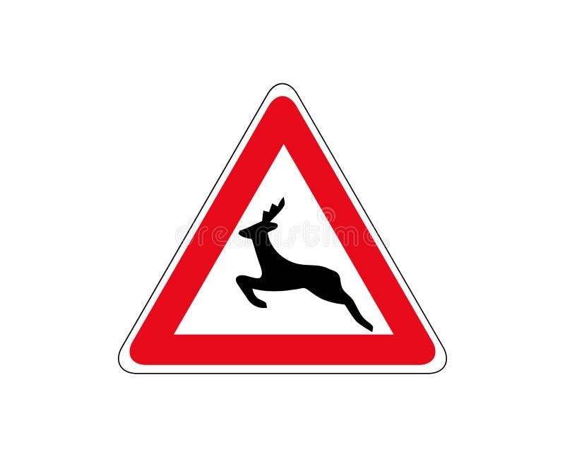 Traffic Signs Deer Crossing. Beware Deer Crossing Warning Traffic Signs ...