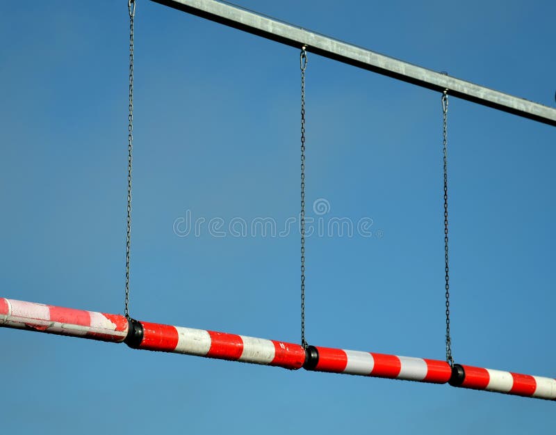 Traffic Signs in Front of the Bridge or the Entrance To the Garage ...