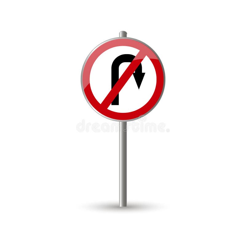 Traffic Signs . Illustration with Shadow Stock Illustration ...