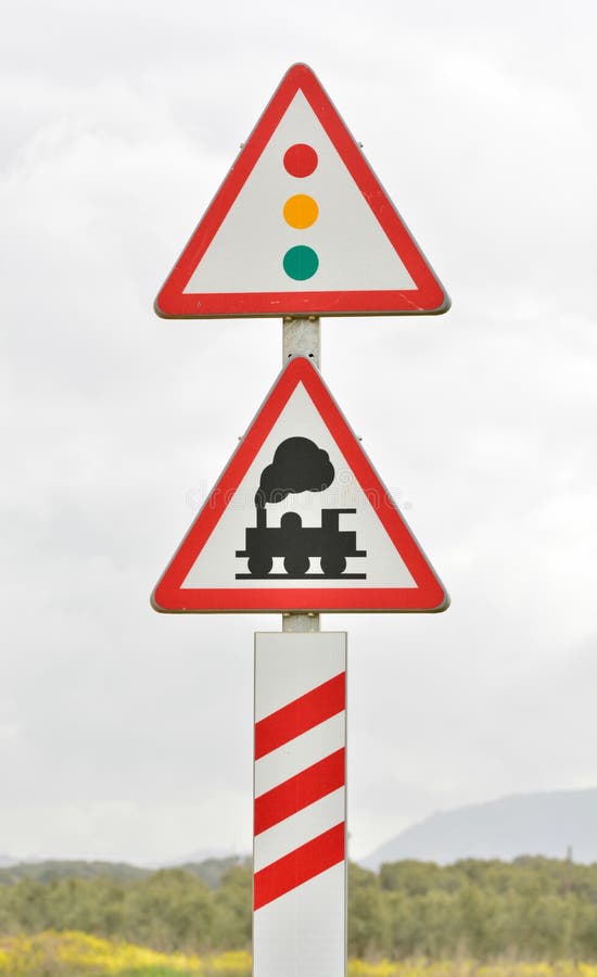 Traffic Signs of , Level Crossing Stock Photo - Image of clima, auto ...