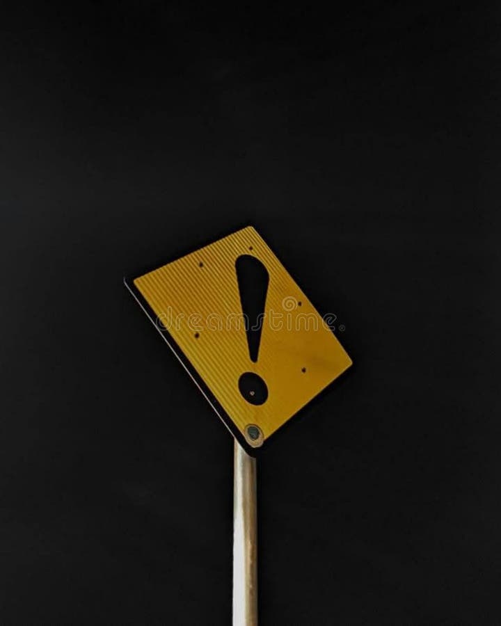 Traffic Signs on the Opposite Side of the Highway Stock Photo - Image ...