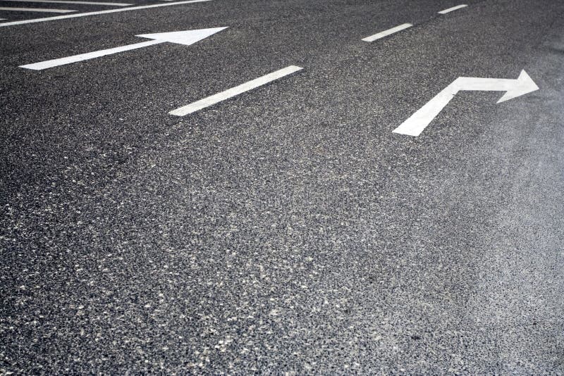Traffic Signs Painted in Road Stock Photo - Image of pattern, rubber ...