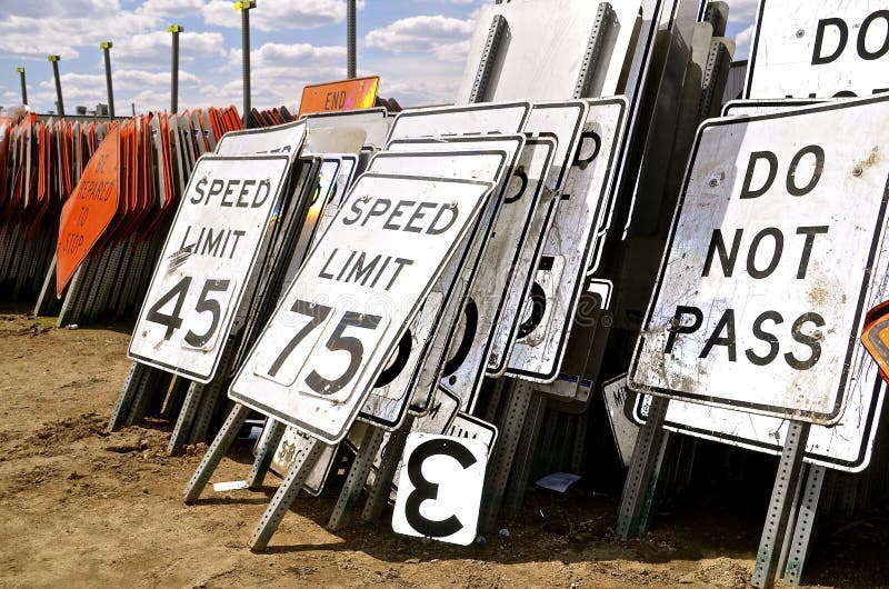 Traffic Signs for Speed Limits Stock Image - Image of used, speed: 70865073