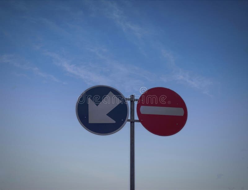 Traffic signs stock photo. Image of sign, left, street - 316159940