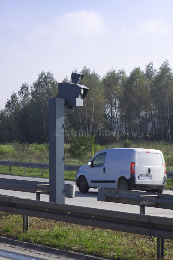 Traffic Speed Camera. Police Radar. Stock Photo - Image of camera ...