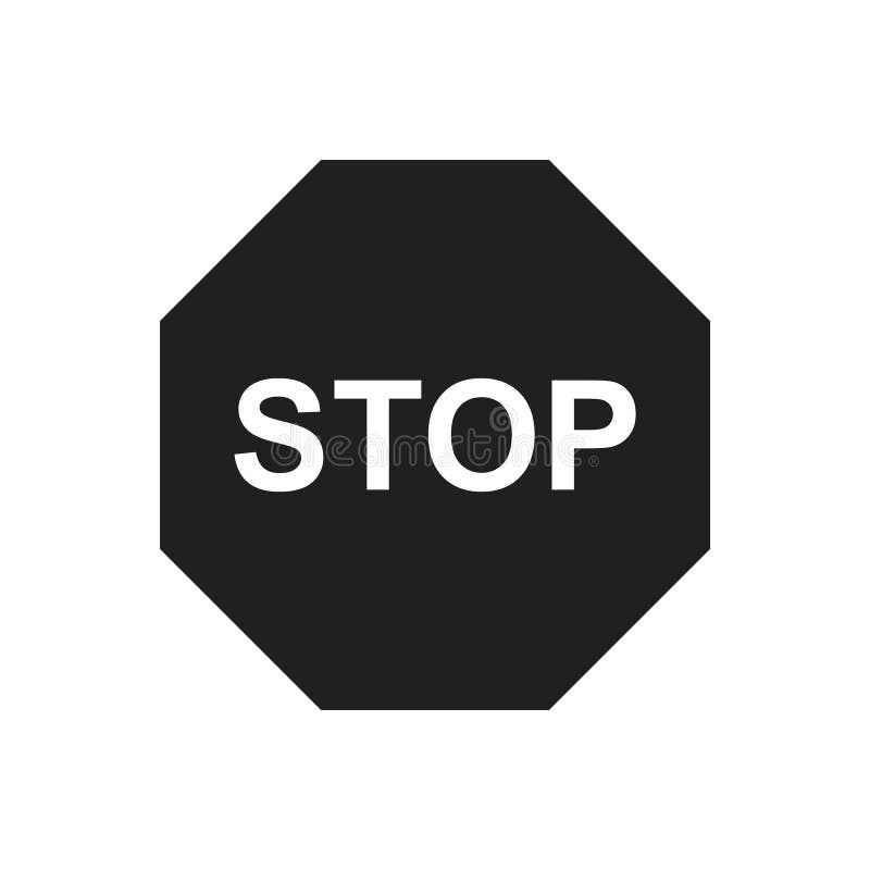 Traffic Stop Icon Template Black Color Editable. Traffic Stop Icon ...