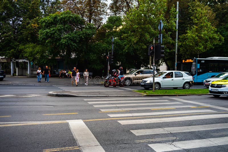 Traffic on the Streets of Bucharest, Romania, 2019 Editorial Stock ...