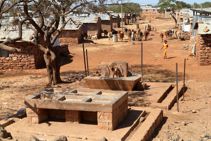 The Traffic in the Streets of Debark in Ethiopia Editorial Photography ...